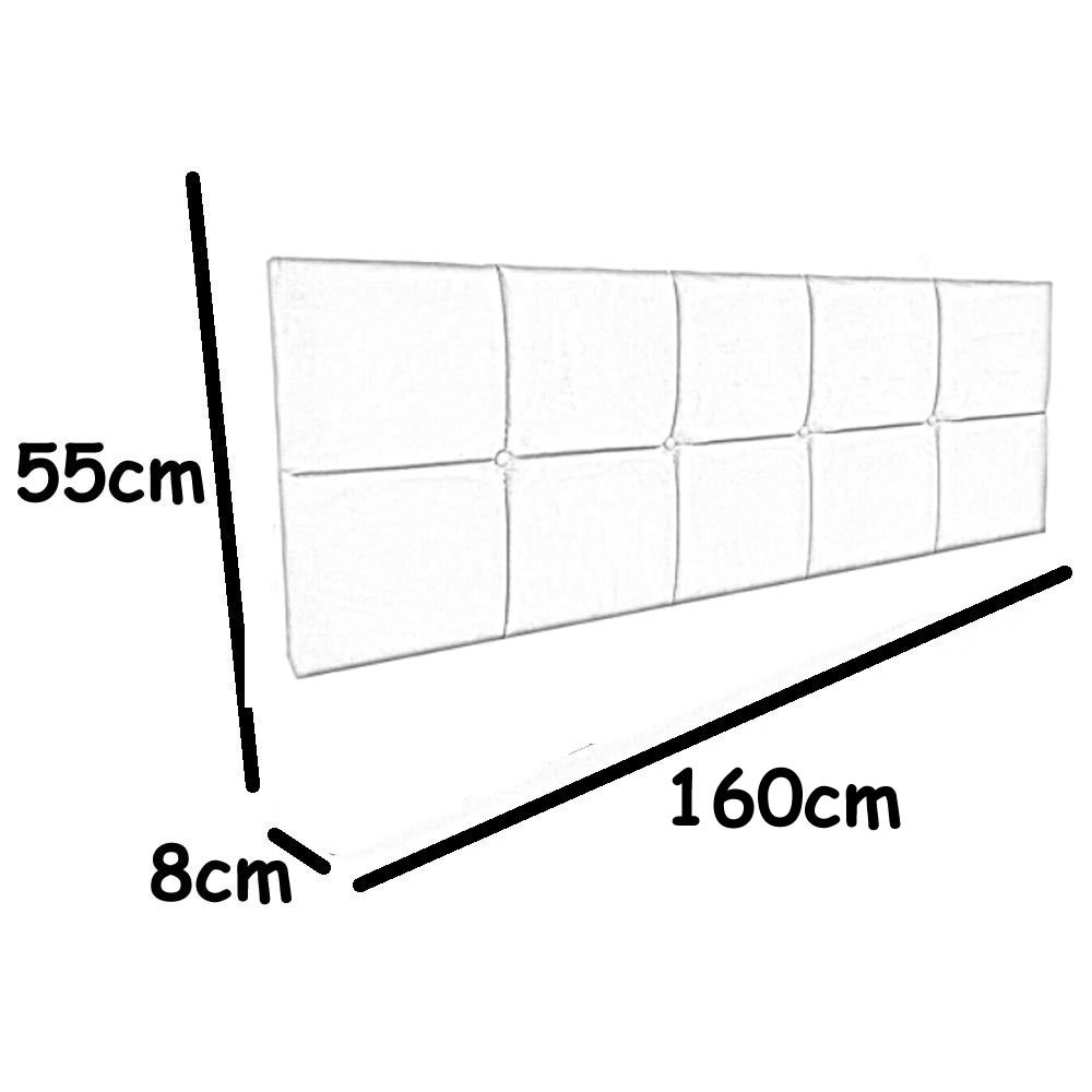 Cabeceira Painel de Camas Box Queen Estofada Lari Rose | MadeiraMadeira