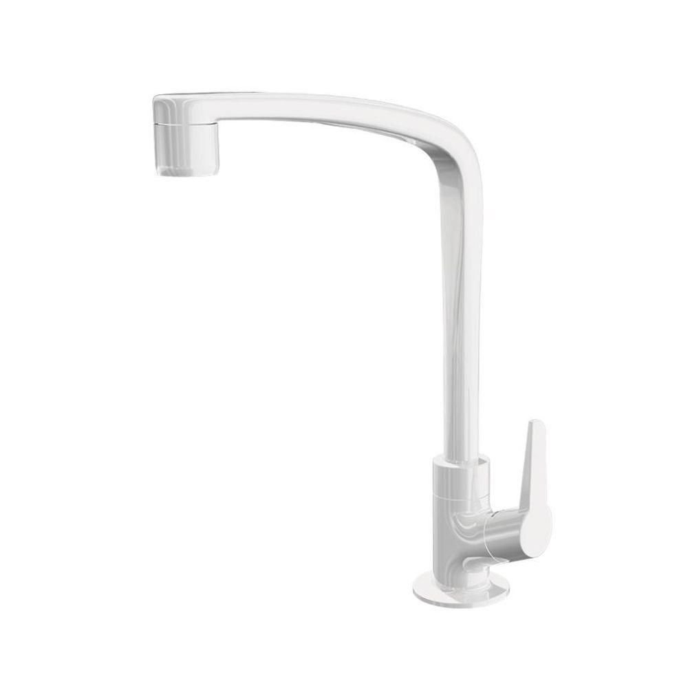 Torneira para Cozinha de Mesa Bica Móvel Flatt Branco 1167 F71 ...