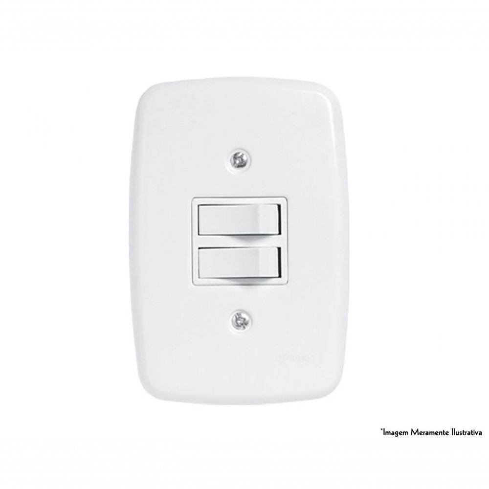 Interruptor Ideale Br 2 Simples C/pl 3202 C/12pcs | MadeiraMadeira