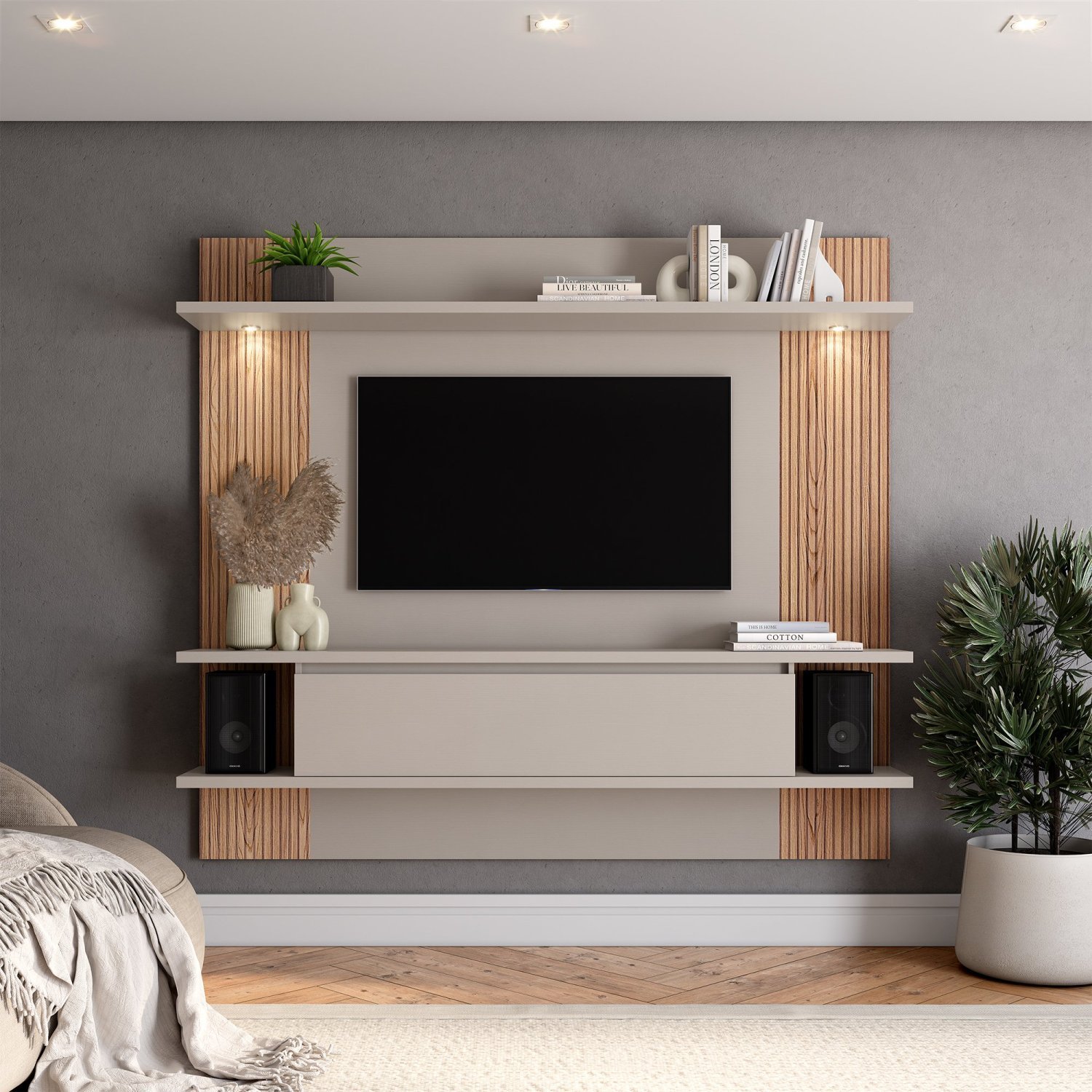 Painel para Tv até 50 Polegadas Cadiz | MadeiraMadeira