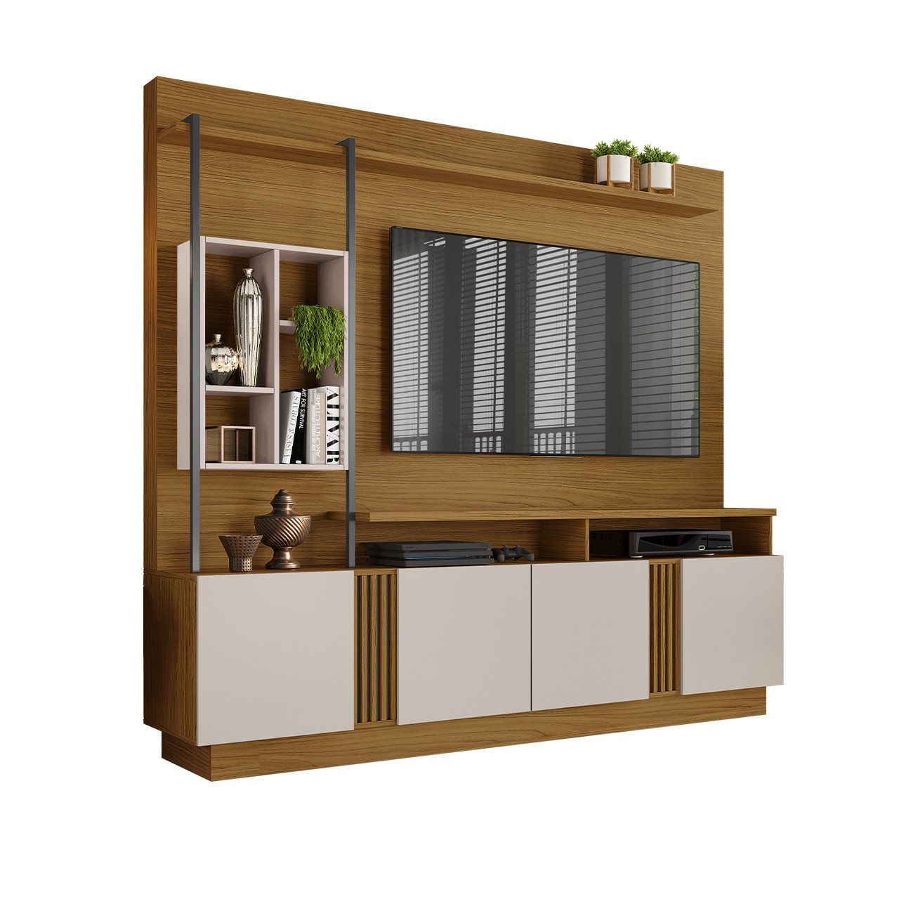 Home para TV até 65 Polegadas Fortuna JCM Movelaria - FREIJÓ OFF JCM ...