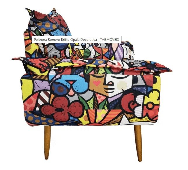 Poltrona Opalla Romero Britto | MadeiraMadeira