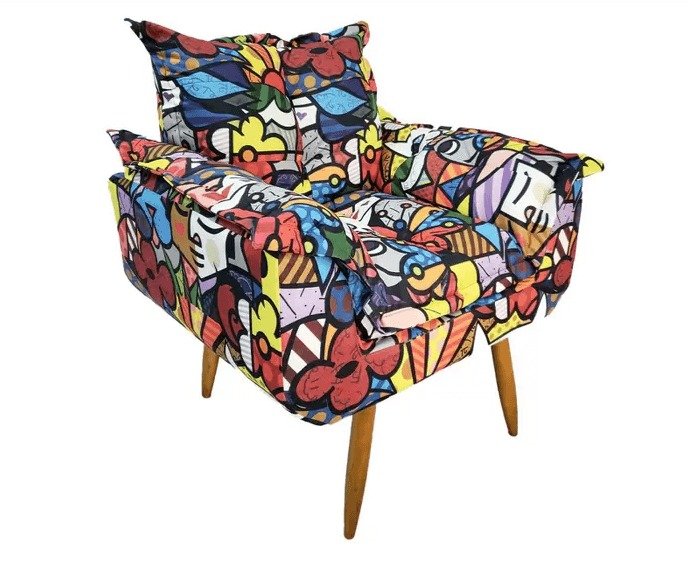 Poltrona Opalla Romero Britto | MadeiraMadeira
