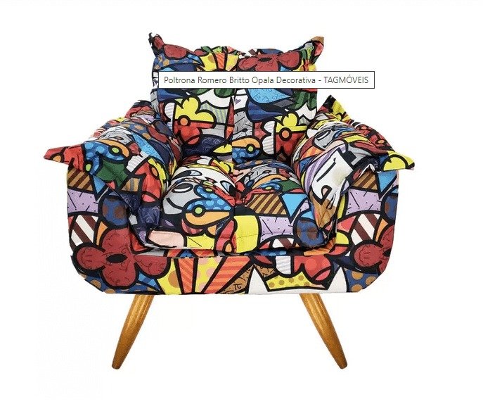 Poltrona Opalla Romero Britto | MadeiraMadeira