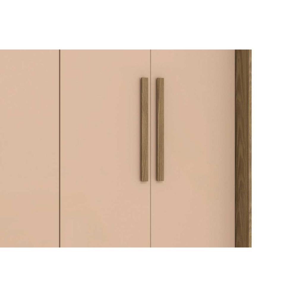 Guarda Roupa 5 Portas Flex e 4 Gavetas N564 Nogueira/Verde Oliva ...