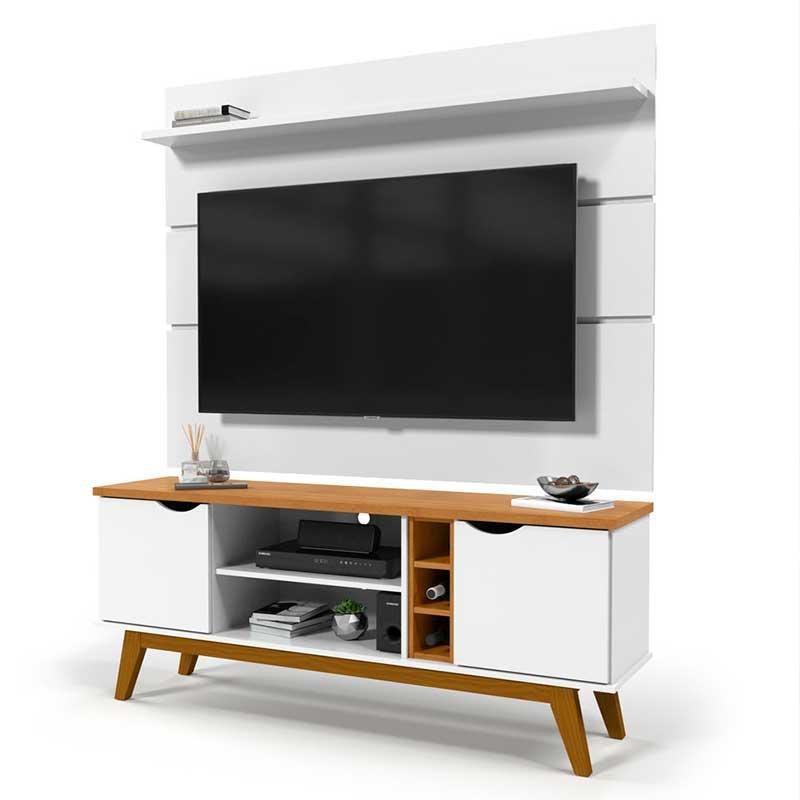 Rack com Painel Para TV 50 Polegadas 160cm Prism 1.6 Patrimar Branco ...
