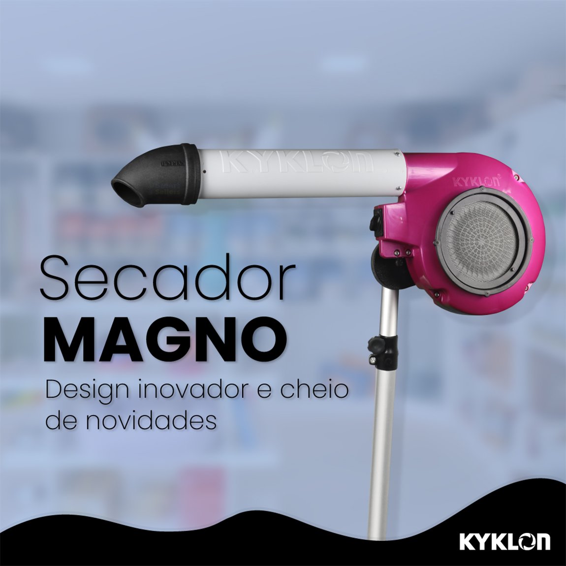Secador Kyklon Profissional Magno 220V Pink para Pet Shop | MadeiraMadeira