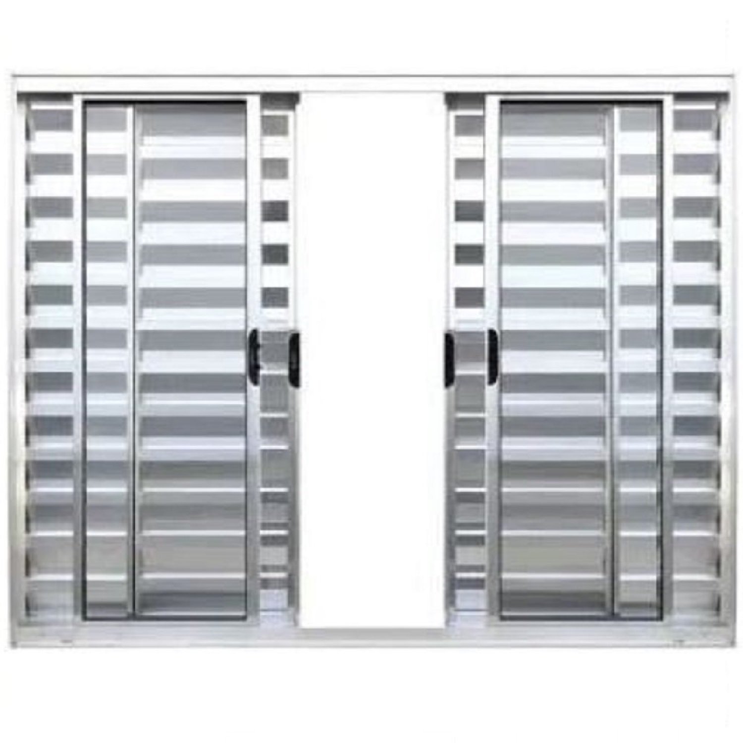 Janela Veneziana de Alumínio 6 Folhas 100 X 200cm Linha Modular ...