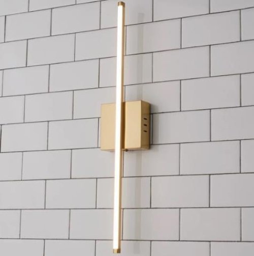 Arandela Slim Linear 1 Perfil Alumínio e acrílico para Fita LED ...