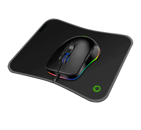 Kit Mouse RGB + Mouse Pad MG-7 Gamemax - Preto | MadeiraMadeira