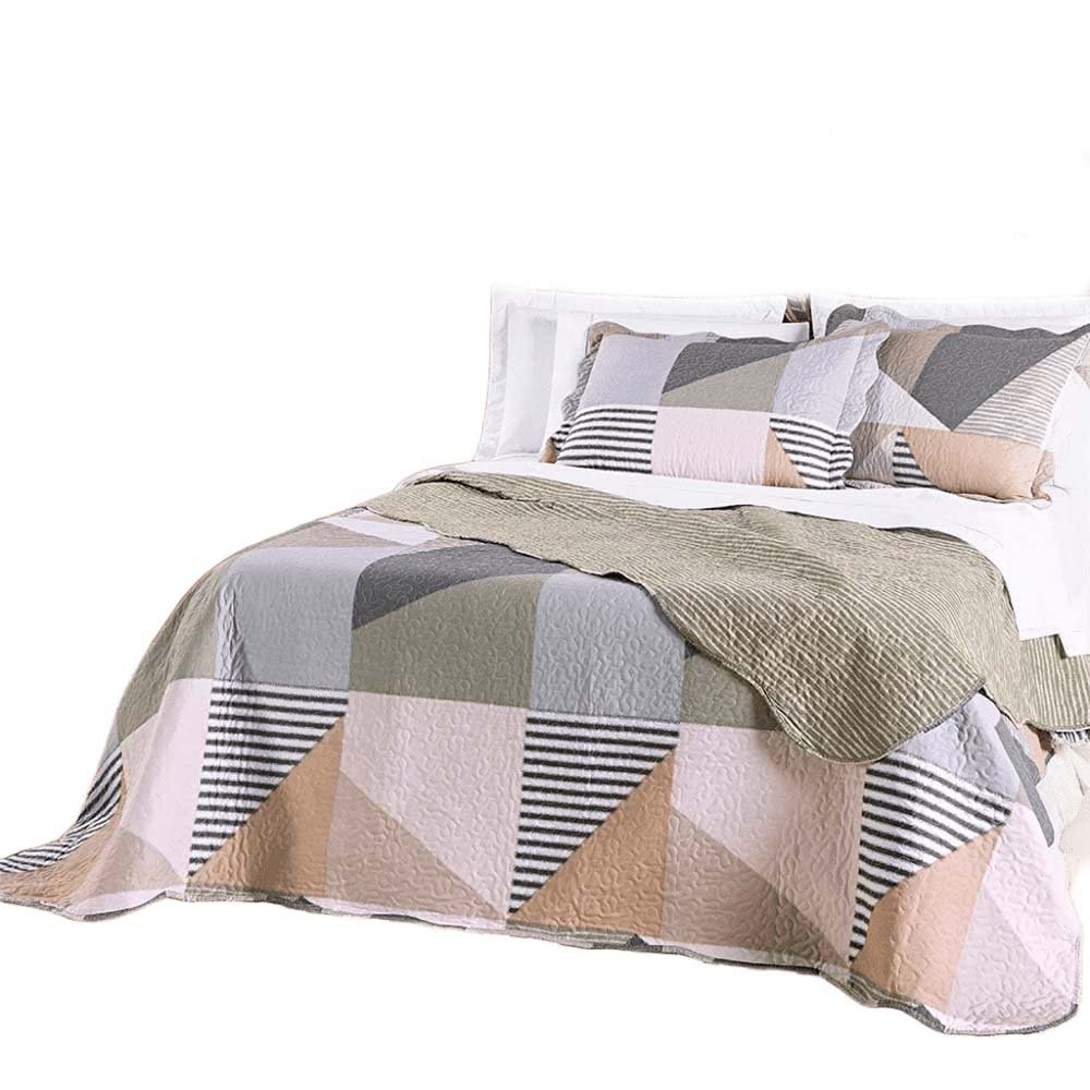 Kit Cobre Leito Colcha Lumiere Solteiro Dupla Face - Mateo | MadeiraMadeira