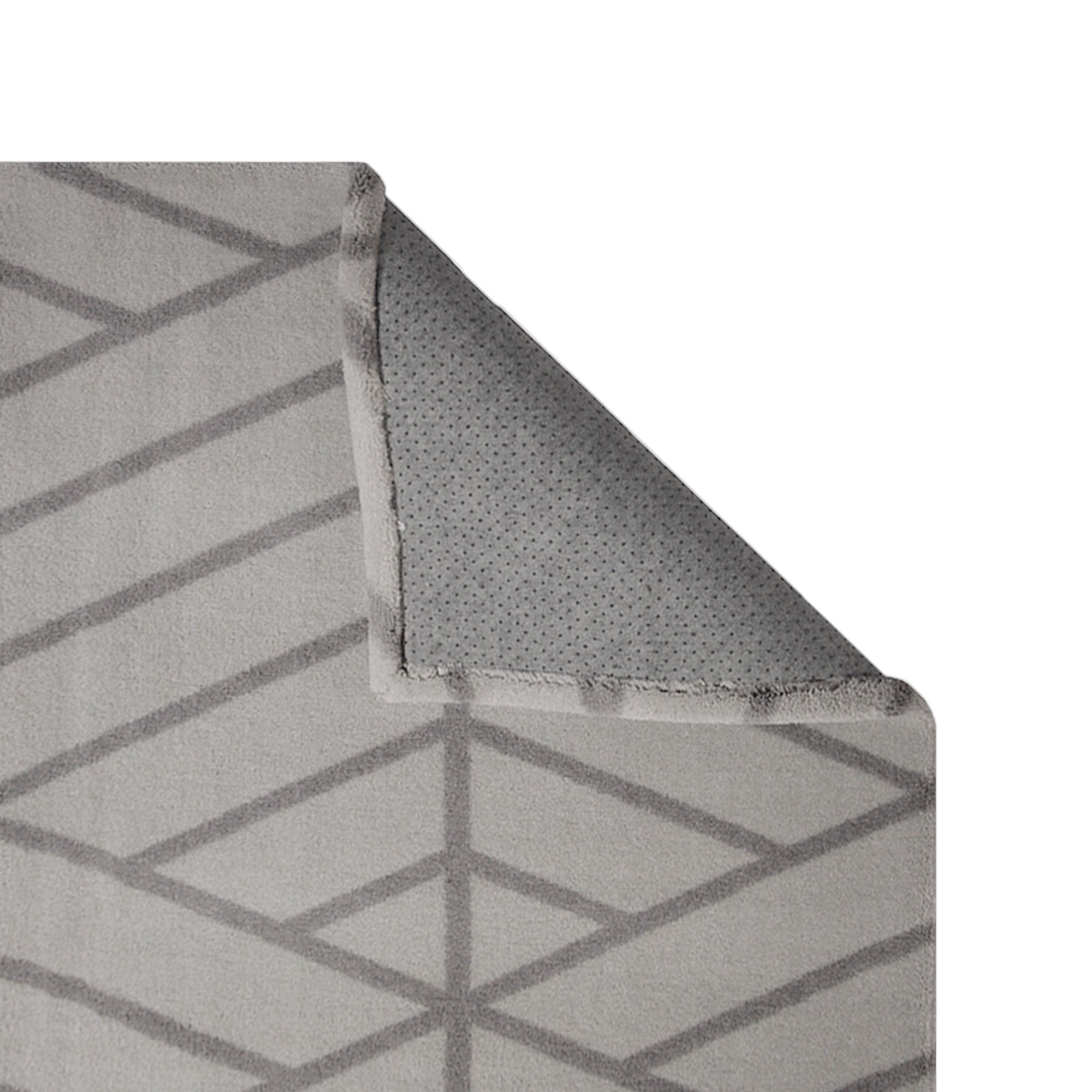 Tapete Sala Geométrico Cinza - 0,75 x 2,00 | MadeiraMadeira