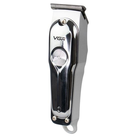 Maquina de Cortar Cabelo VGR V-071 - Recarregavel - Prata | MadeiraMadeira