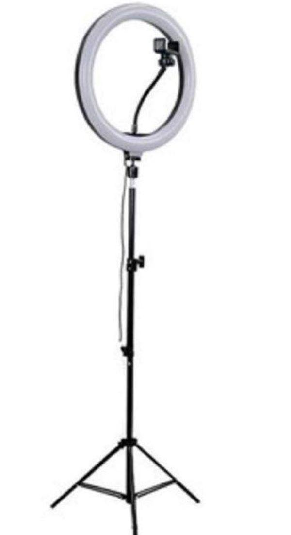 Iluminador Led Ring Light 14 Polegadas 35W Com Tripé | MadeiraMadeira