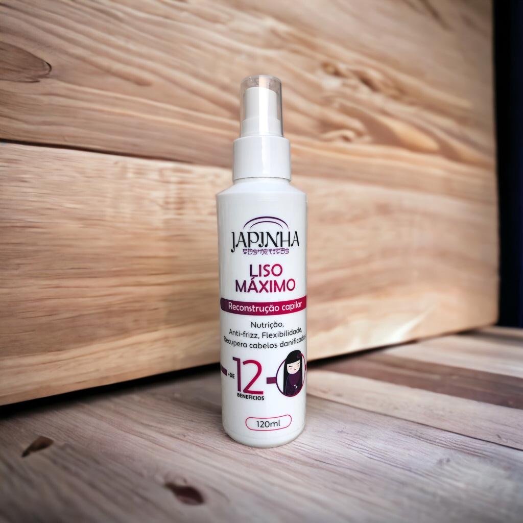 kit 2 Protetor Térmico 12 Beneficios Liso Máximo Japinha 120ml 11657 ...