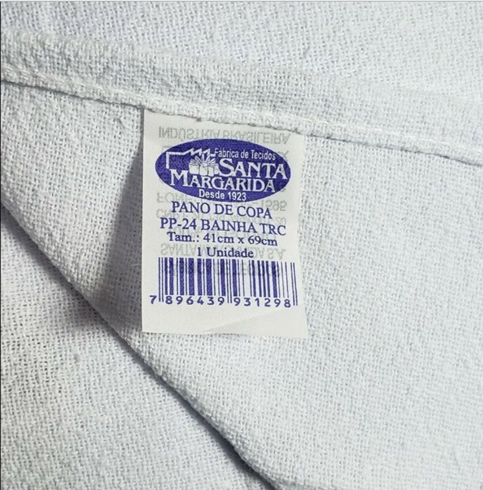 Kit C/24 Pano de Prato Pé de Galinha Pp24 C/bainha Alvejado - Santa Margarida Pé de Galinha ...