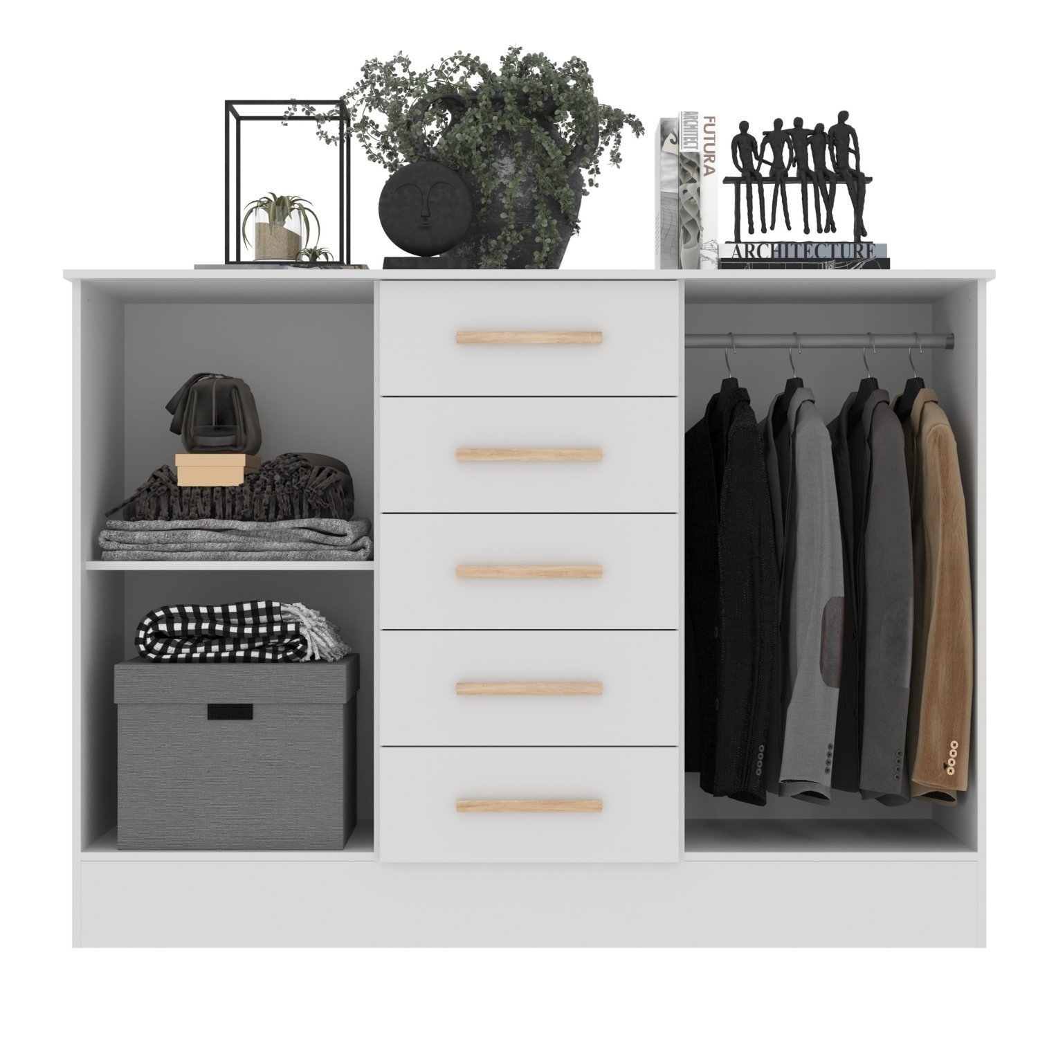 Cômoda 4 Portas 5 Gavetas San Siro | MadeiraMadeira