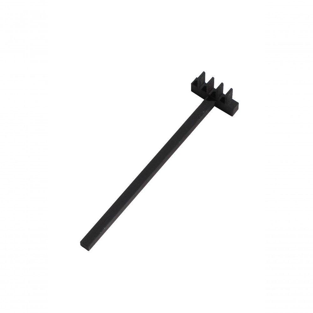 Kit 4 Ancinho de Madeira Mini Rastelo Mdf Preto Jardim Zen | MadeiraMadeira