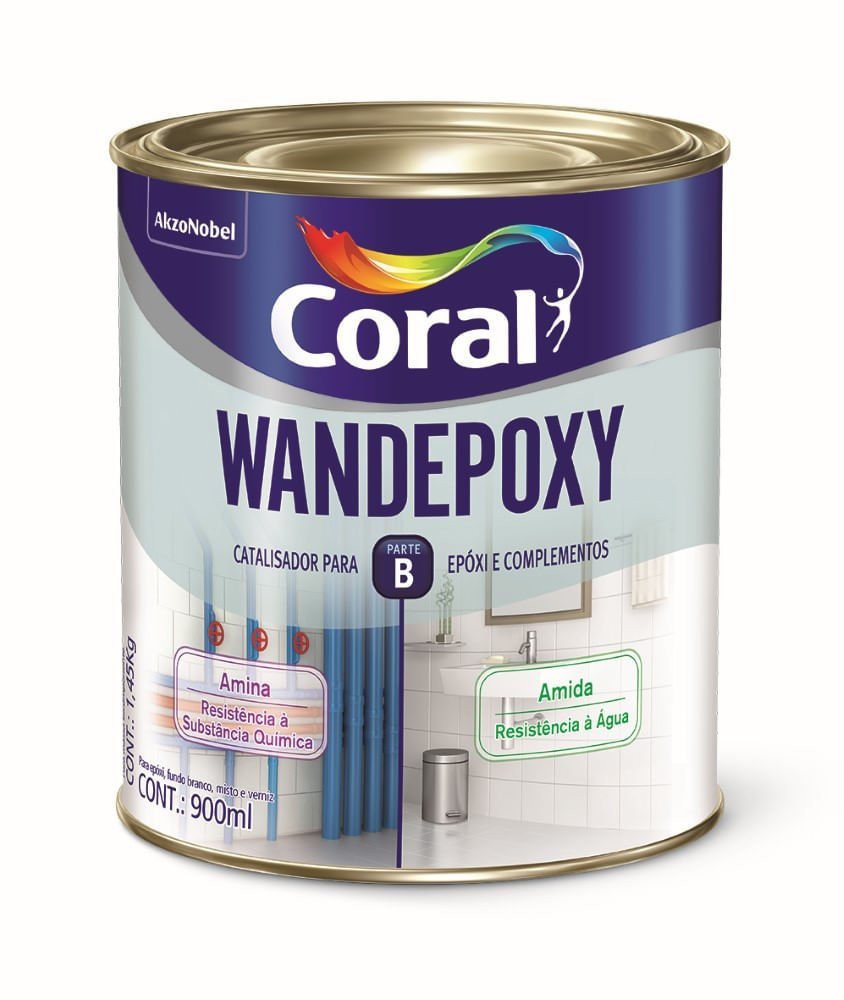 Cat Epoxi Esm Base Loc Res Agua/quim Wanda 2561 Catalisador Esmalte ...