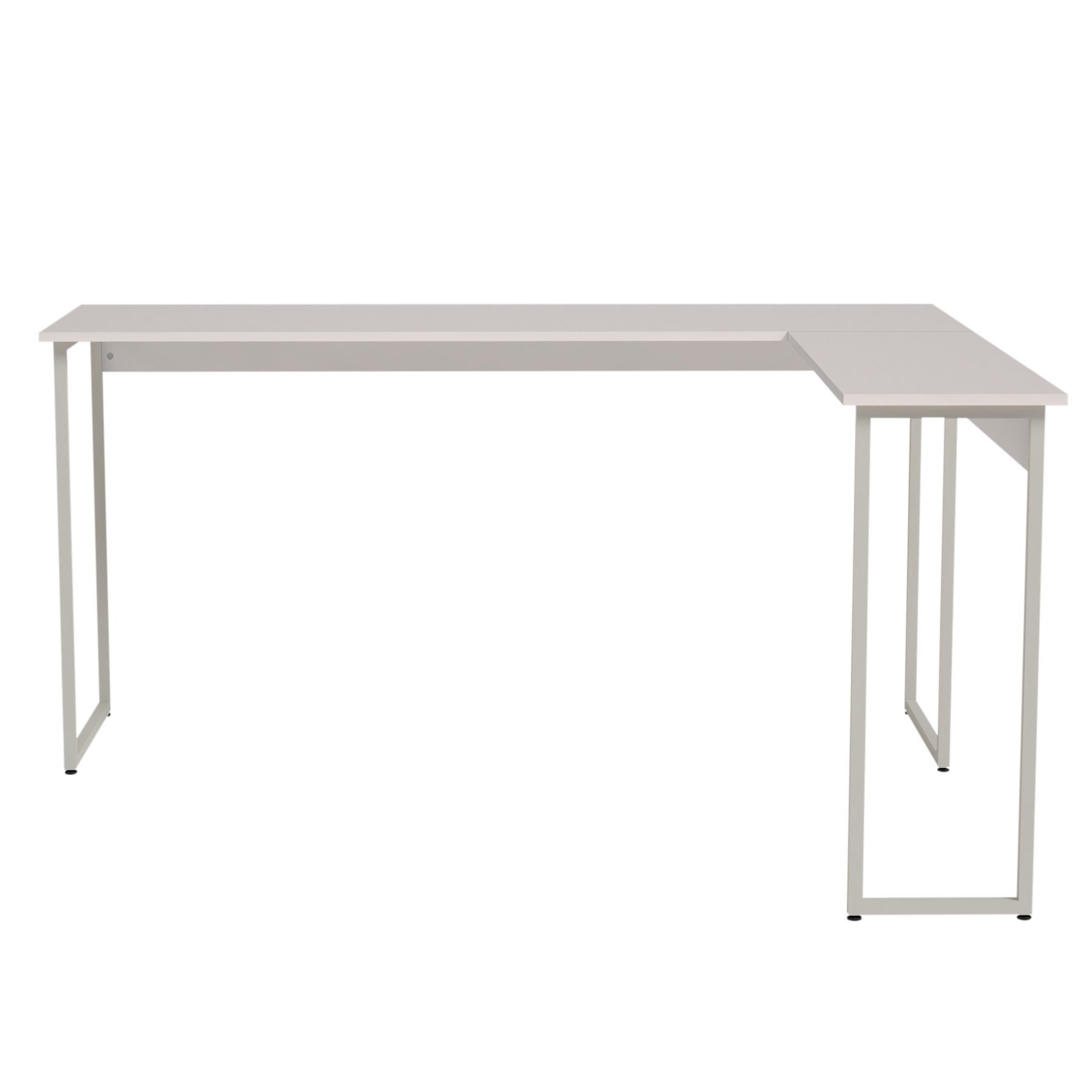 Escrivaninha no formato L Smart, estilo industrial | Champagne Off ...
