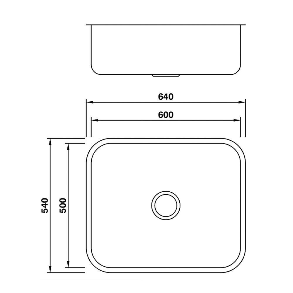Cuba Mekal Linha Super Luxo CS60 60x50 Aço Escovado | MadeiraMadeira