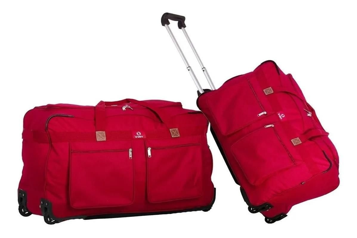 Sacola Bolsa Mala de Viagem de Bordo Grande com Rodinhas | MadeiraMadeira