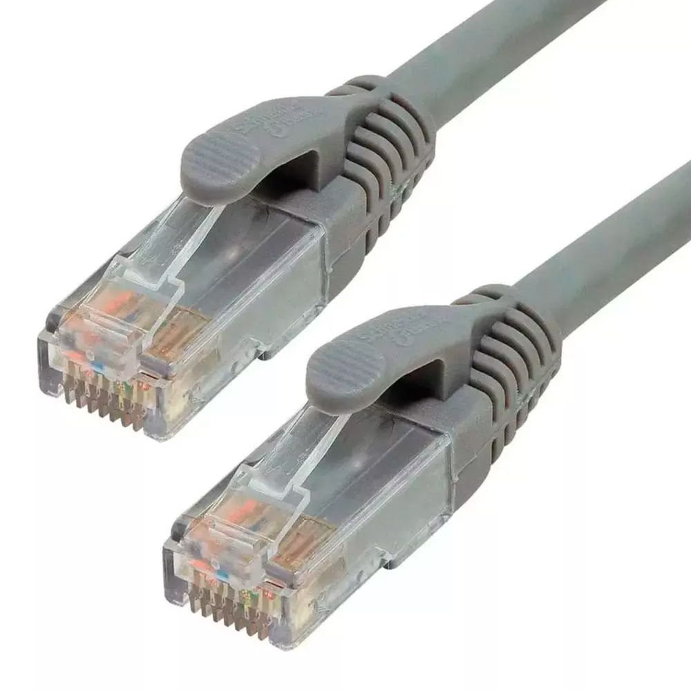 Cabo de Rede Patch Cord Cat6 Cinza 3m Nexans Essential | MadeiraMadeira
