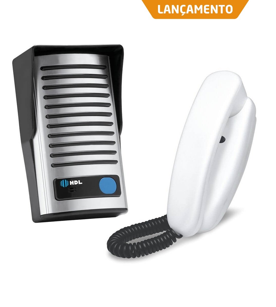 Kit Interfone Residencial Hdl 2 Pontos e Fechadura Elétrica C-90 Cinza ...