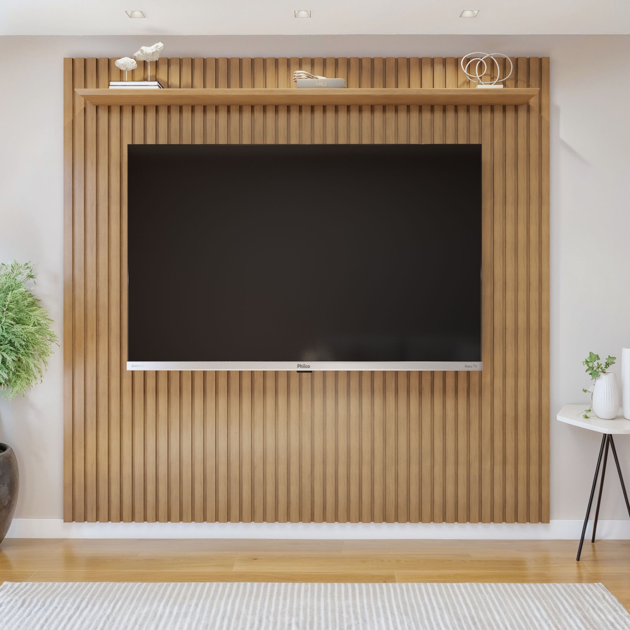 Painel para TV até 80 Polegadas 100% MDF 227,6cm Vitória | MadeiraMadeira