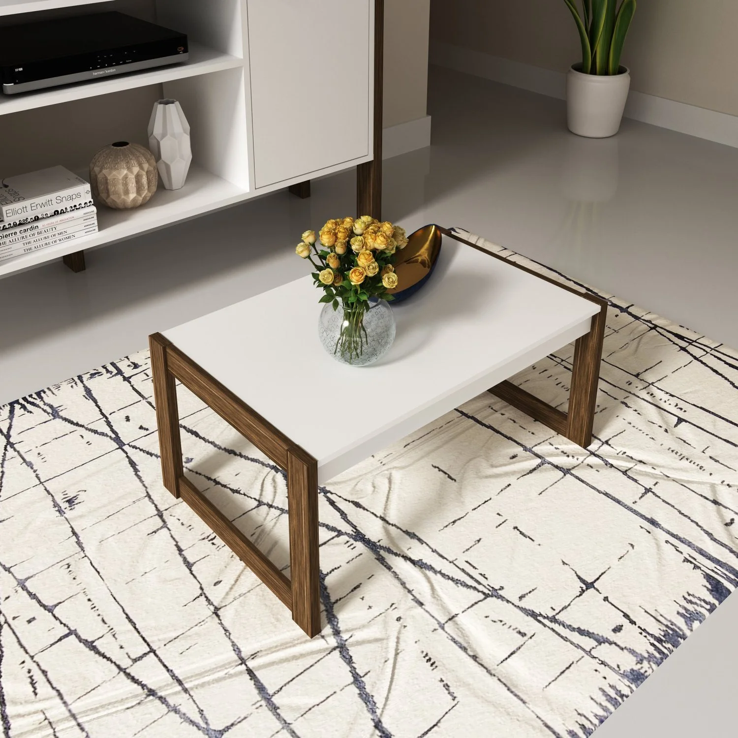 Mesa de Centro Retangular Az1014 | MadeiraMadeira