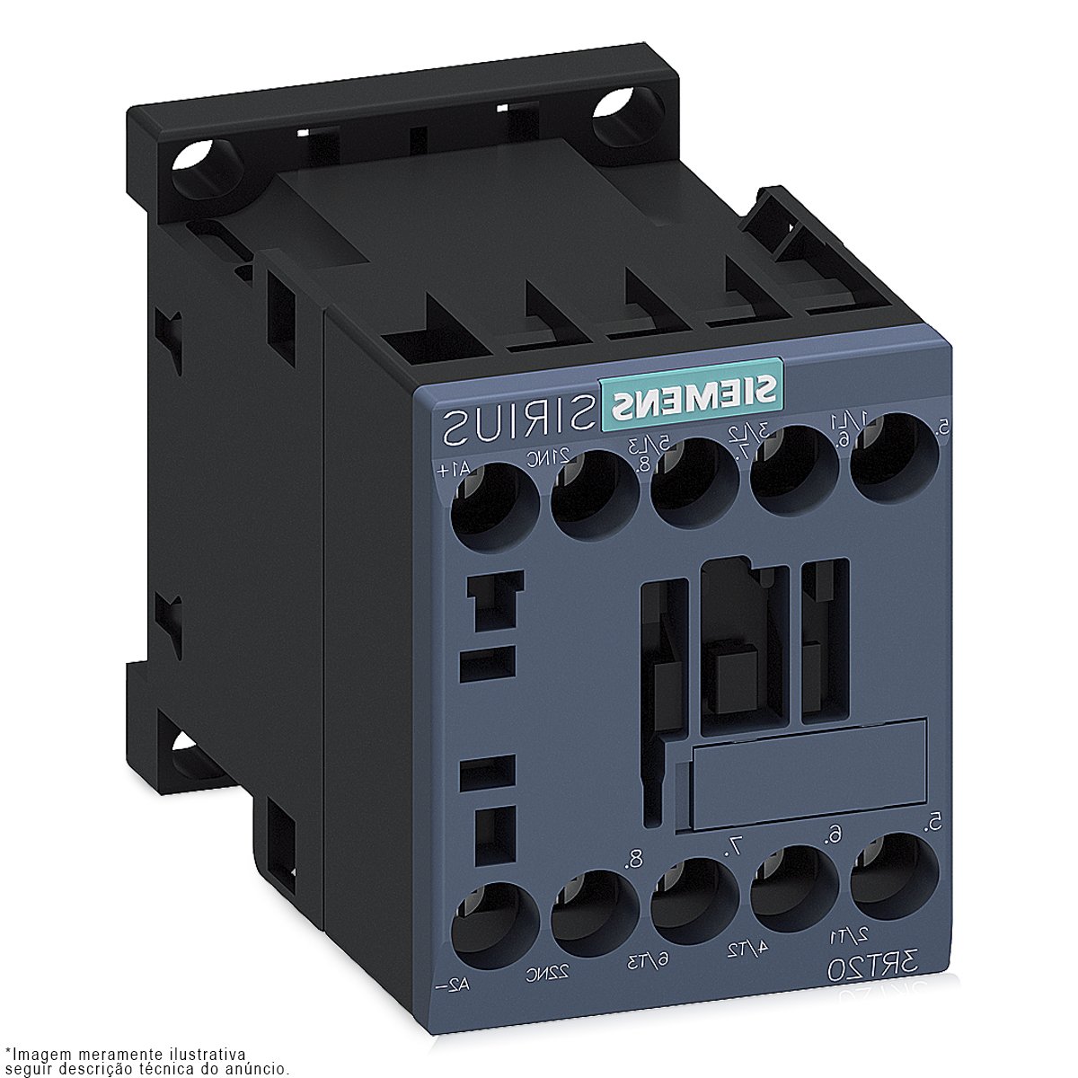 Contator De Potência 3Rt2 3 Polos Ac-3 24V 7A Siemens | MadeiraMadeira