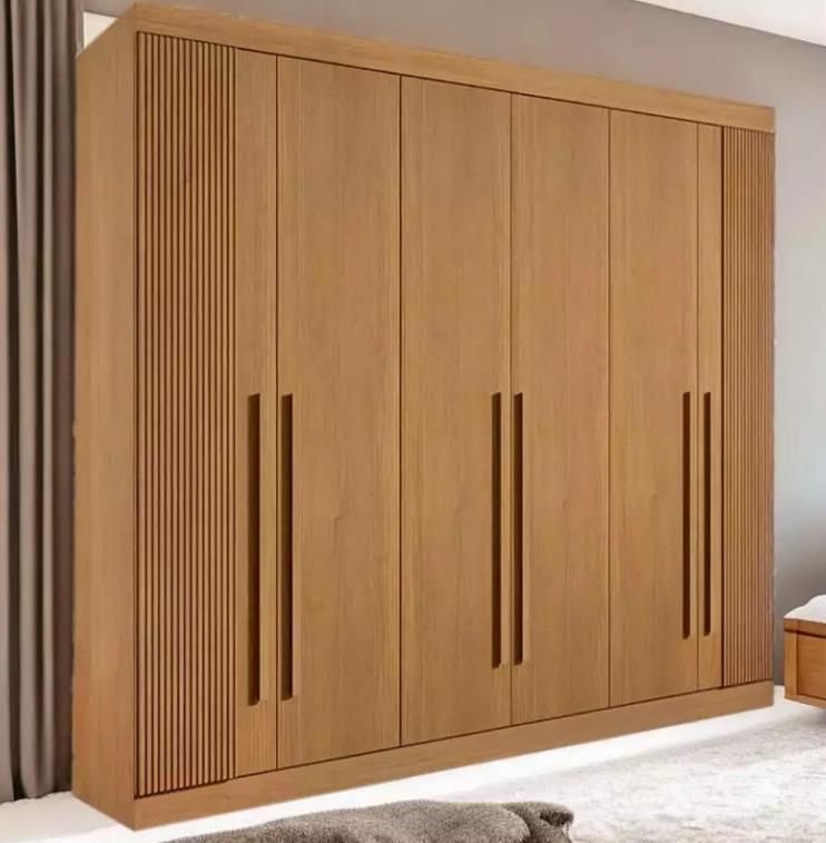 Guarda Roupa da Vinci 6 Pts Ripado 100% Mdf - Ddoro Móveis | MadeiraMadeira