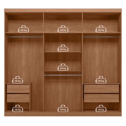 Guarda-roupa Imaginare New 06 Portas | MadeiraMadeira