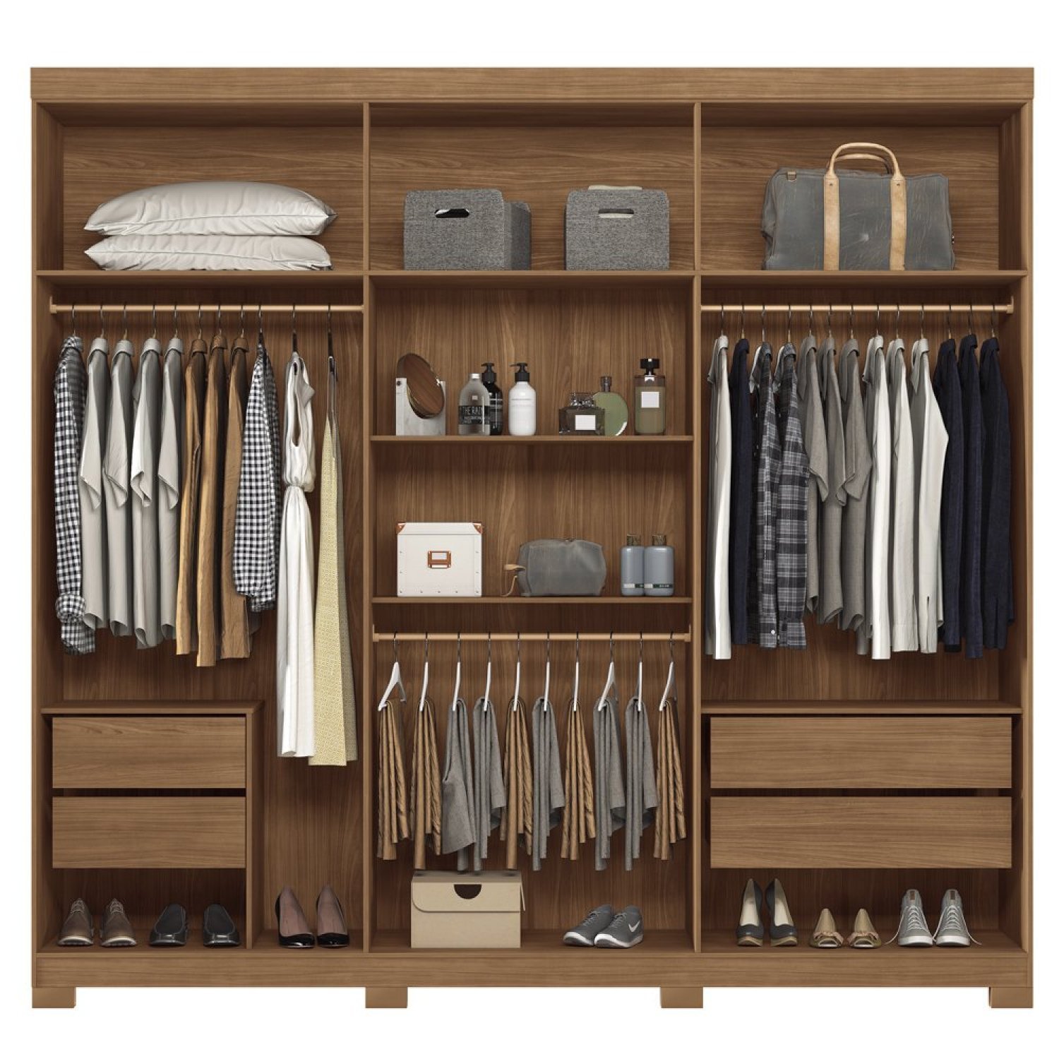 Guarda-roupa Imaginare New 06 Portas com Pés | MadeiraMadeira