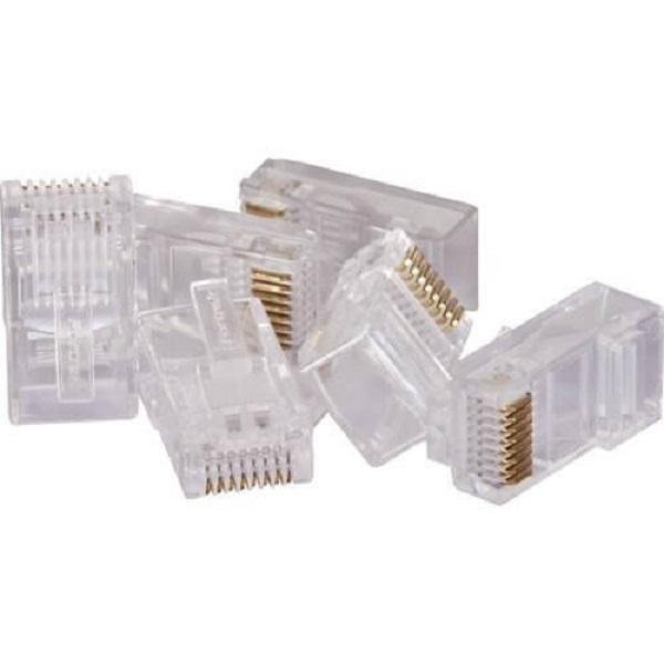 Conector Rj45 Cabo Rede Lan Plug Pacote com 100 Peças | MadeiraMadeira