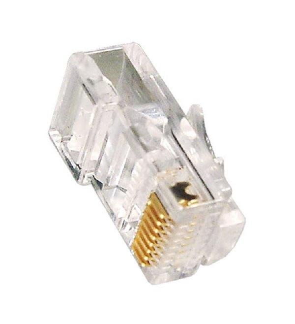 Conector Rj45 Cabo Rede Lan Plug Pacote com 100 Peças | MadeiraMadeira