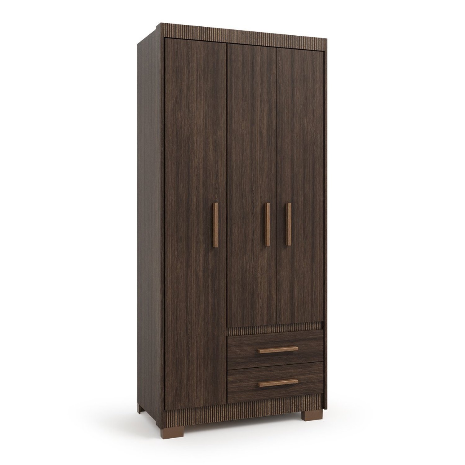 Guarda-roupa Casal 3 Portas 2 Gavetas Primacy | MadeiraMadeira