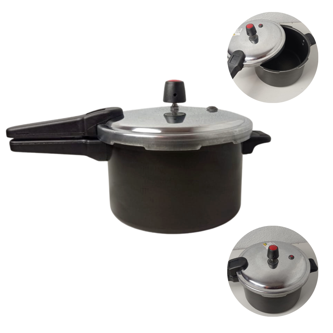 Panela De Pressão 5,0 Litros antiaderente Alusol Preta | MadeiraMadeira