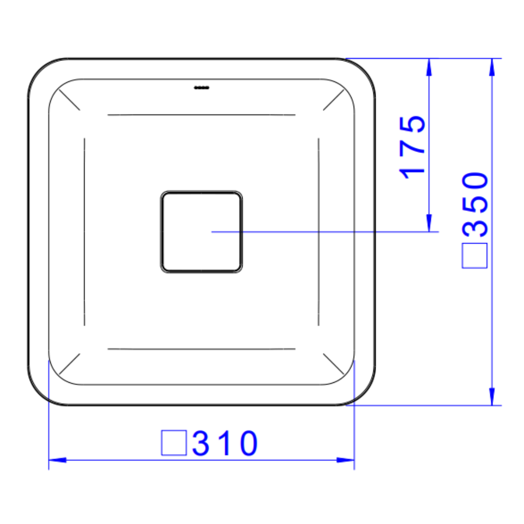 Cuba de Embutir Quadrada 30cm Slim Branco para Banheiro L.31030.17 ...