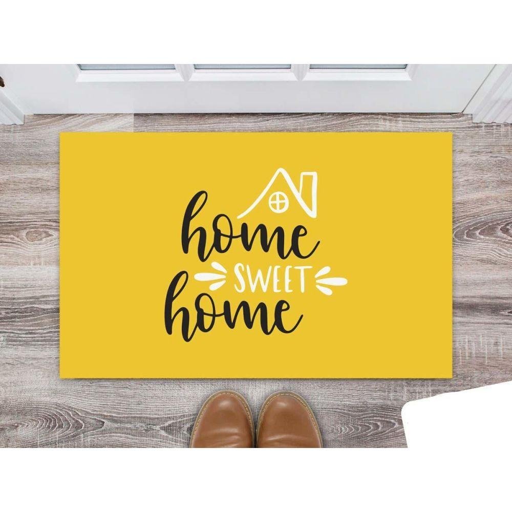 Tapete Home Sweet Home Amarelo | MadeiraMadeira