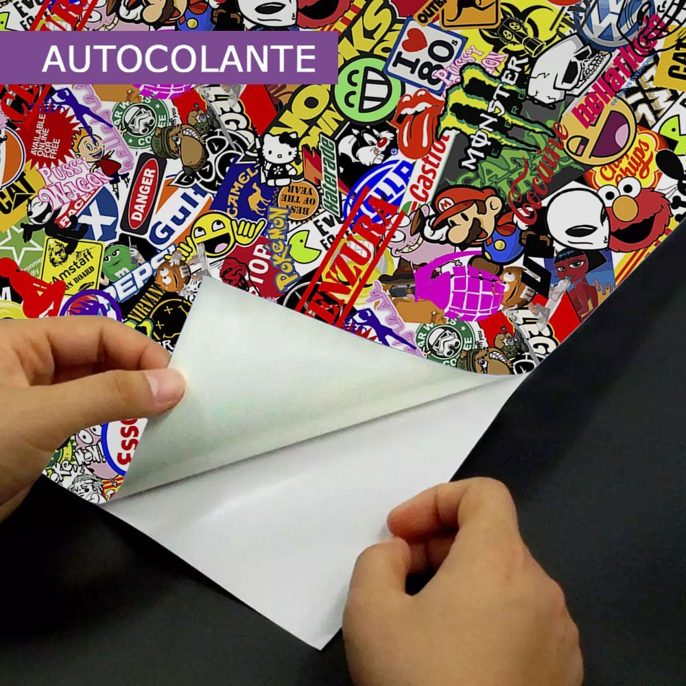 Adesivos Sticker Bomb Mod - 08-Especial 100x250cm | MadeiraMadeira