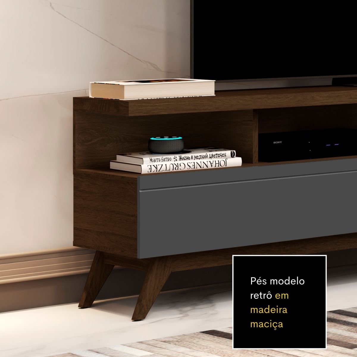 Rack para Sala Televisão até 55 Polegadas - Mod.2014 | MadeiraMadeira