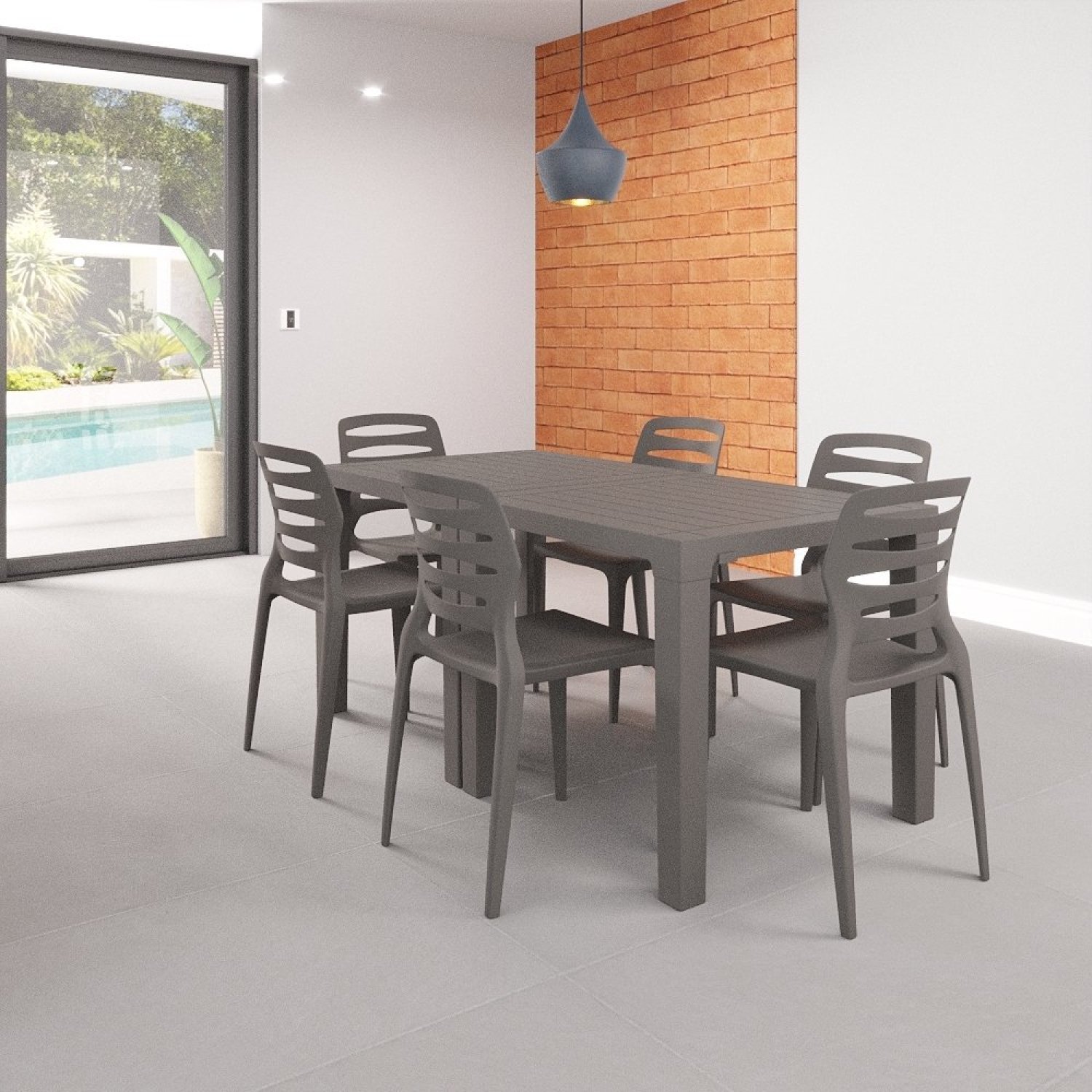 Mesa Niala Quadrada Adulta Tampo Plástico | MadeiraMadeira