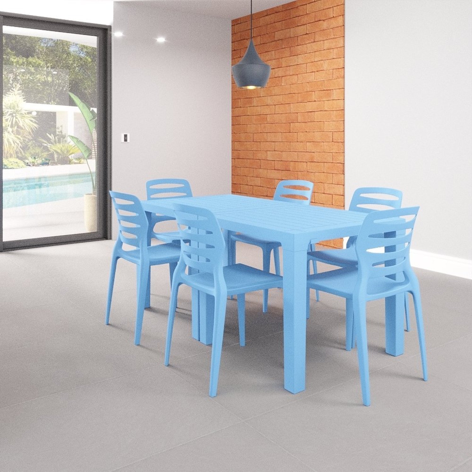 Mesa Niala Quadrada Adulta Tampo Plástico | MadeiraMadeira