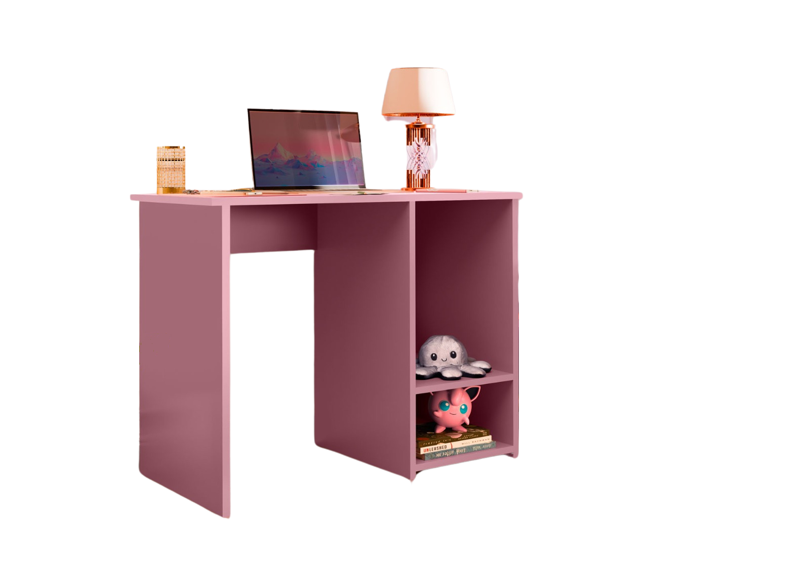 Mesa Gamer com Prateleira Elevada para Cpu Px | MadeiraMadeira