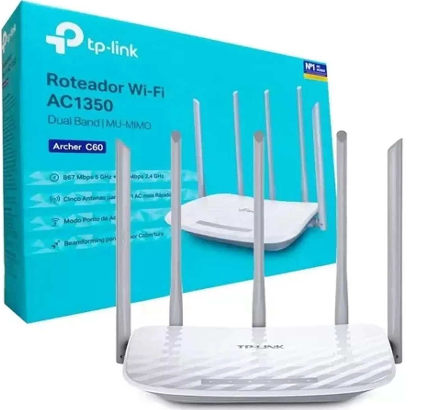 Roteador Wireless TPLINK Dual Band Archer C60 AC1350 TP-LINK ...