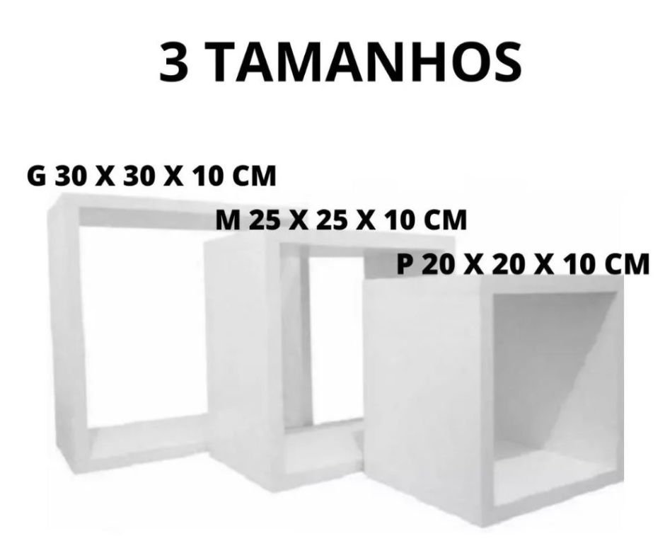 Nicho Decorativo Kit Com 3 Unidades, Pequeno, Médio E Grande ...
