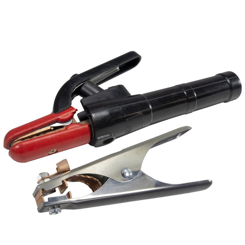 Conector grampo terra 300a + conector porta eletrodo 300a | MadeiraMadeira