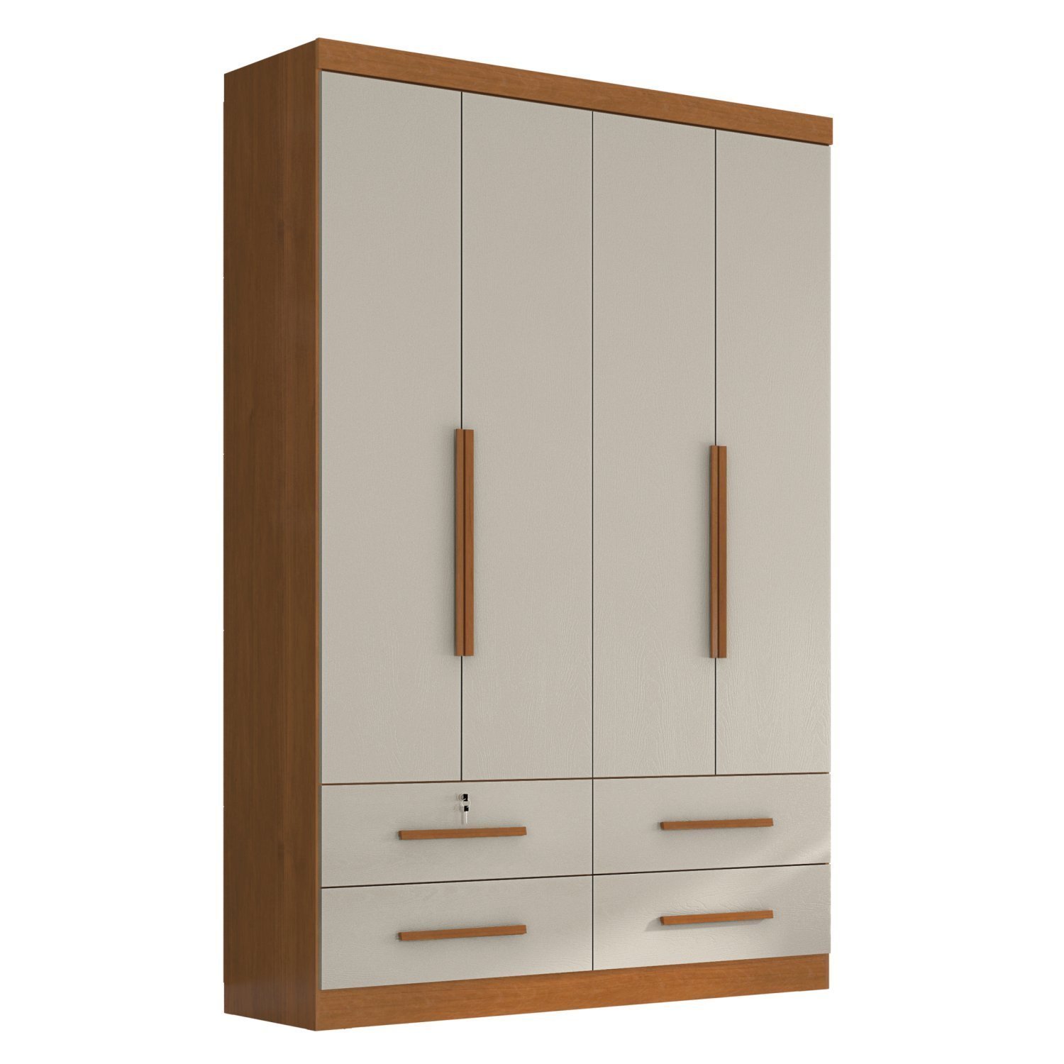 Guarda-roupa 4 Portas 4 Gavetas Maximus Plus | MadeiraMadeira
