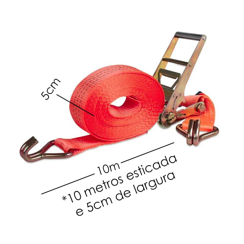 Cinta para Prender Amarração de Carga com Catraca | MadeiraMadeira